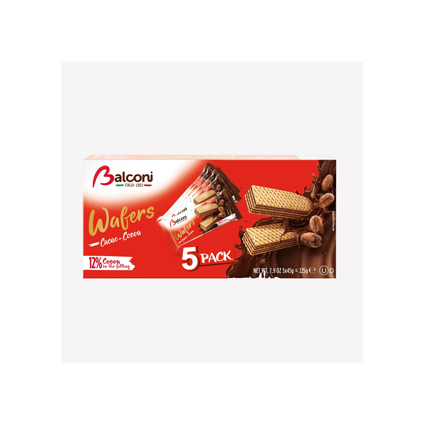 Balconi Gaufrettes Cacao 20X5X45G