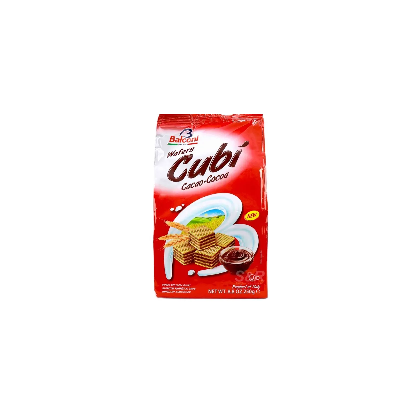Balconi Wafers Cubi Cacao 10X 250G